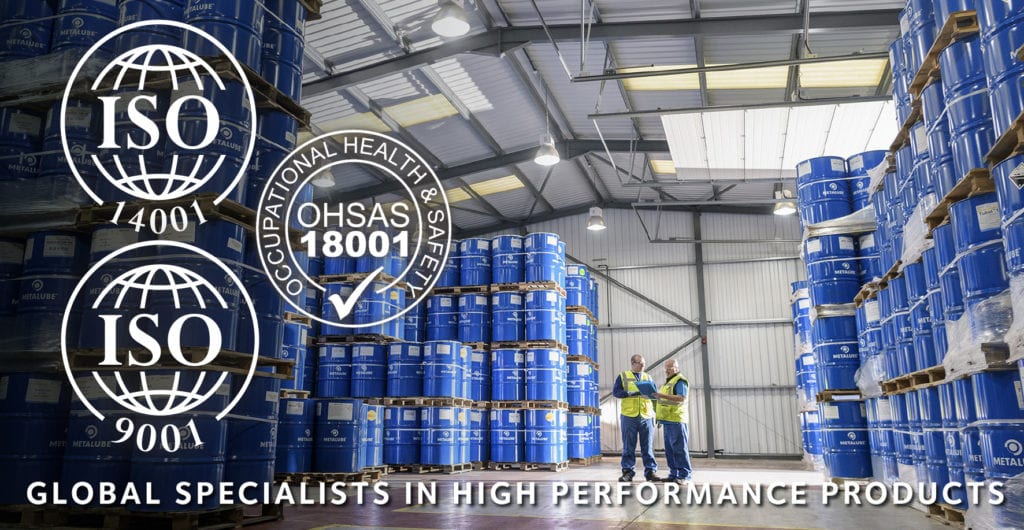 METALUBE Awarded ISO 14001, ISO 9001, OHSAS 18001 - Metalube